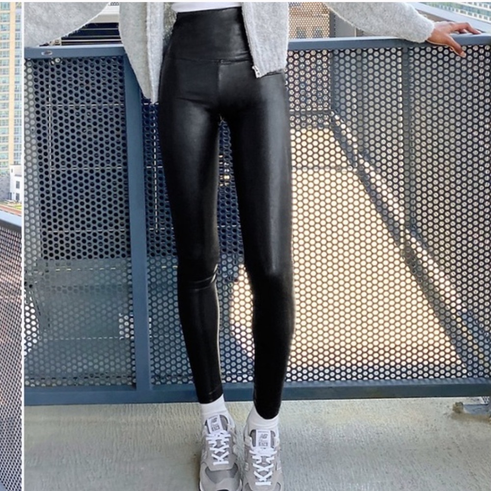 Wilfred Free Aritzia Black Vegan Leather Daria Pants … - Gem